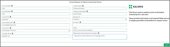 How Do I Get Access to the Kaleris Community Portal?