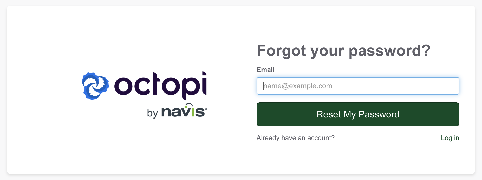 Logging in to Octopi