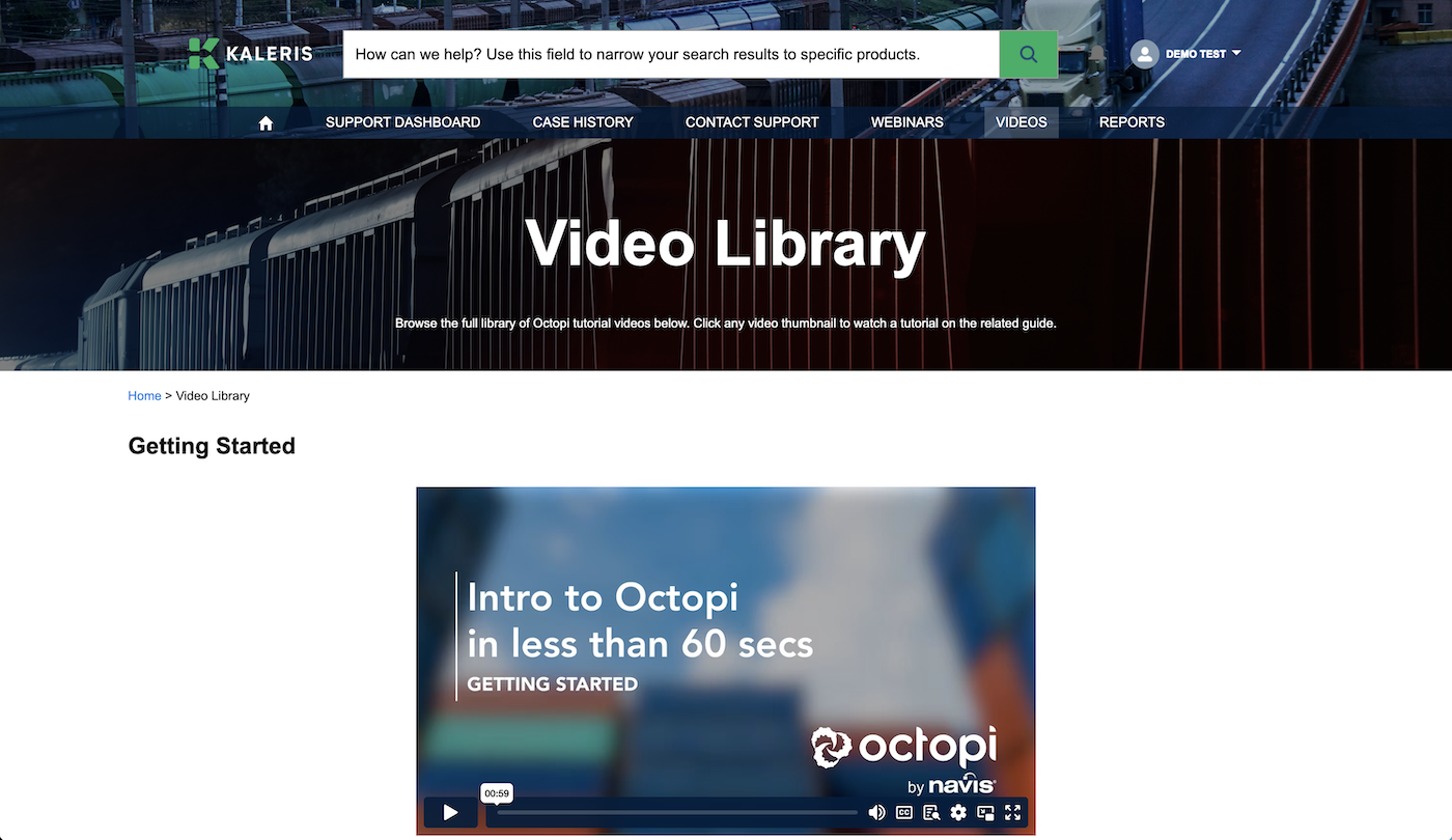 Using the Octopi Knowledge Base